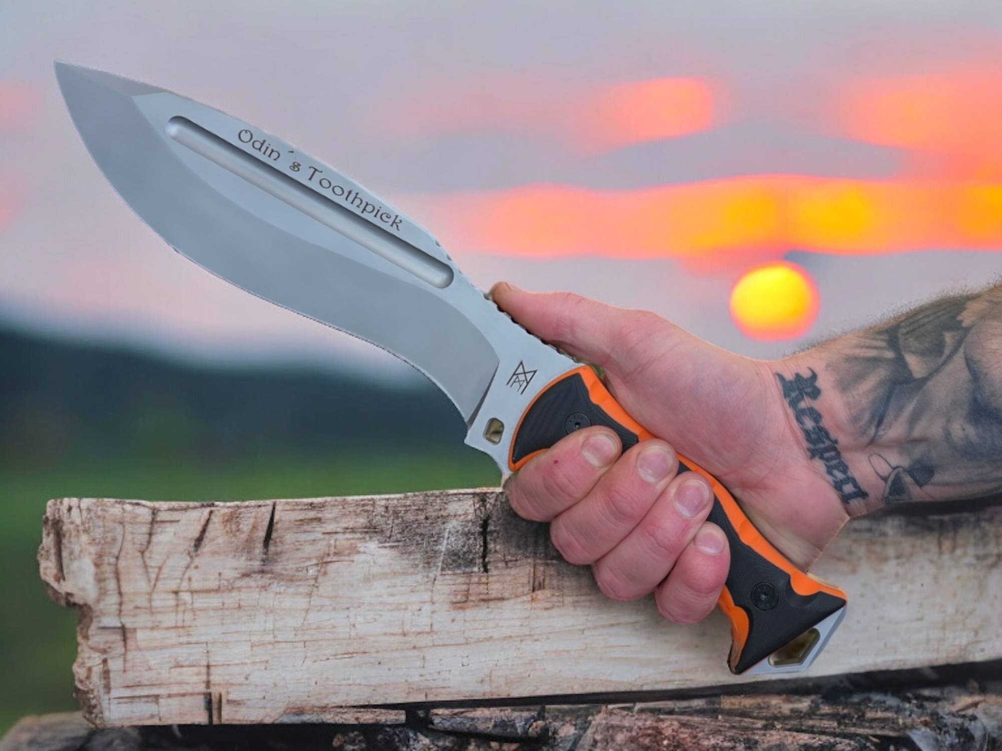 Midgards-Messer "KUKRI ODIN`S TOOTHPICK V2" Fixed Kydex/Leather - Tools ...