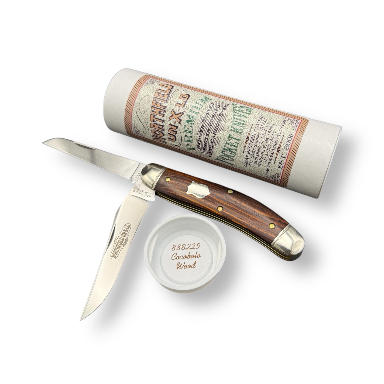 Great Eastern Cutlery GEC #888225 NF - Carbon Steel Bayou Trapper Cocobolo Wood - Tools For Gents