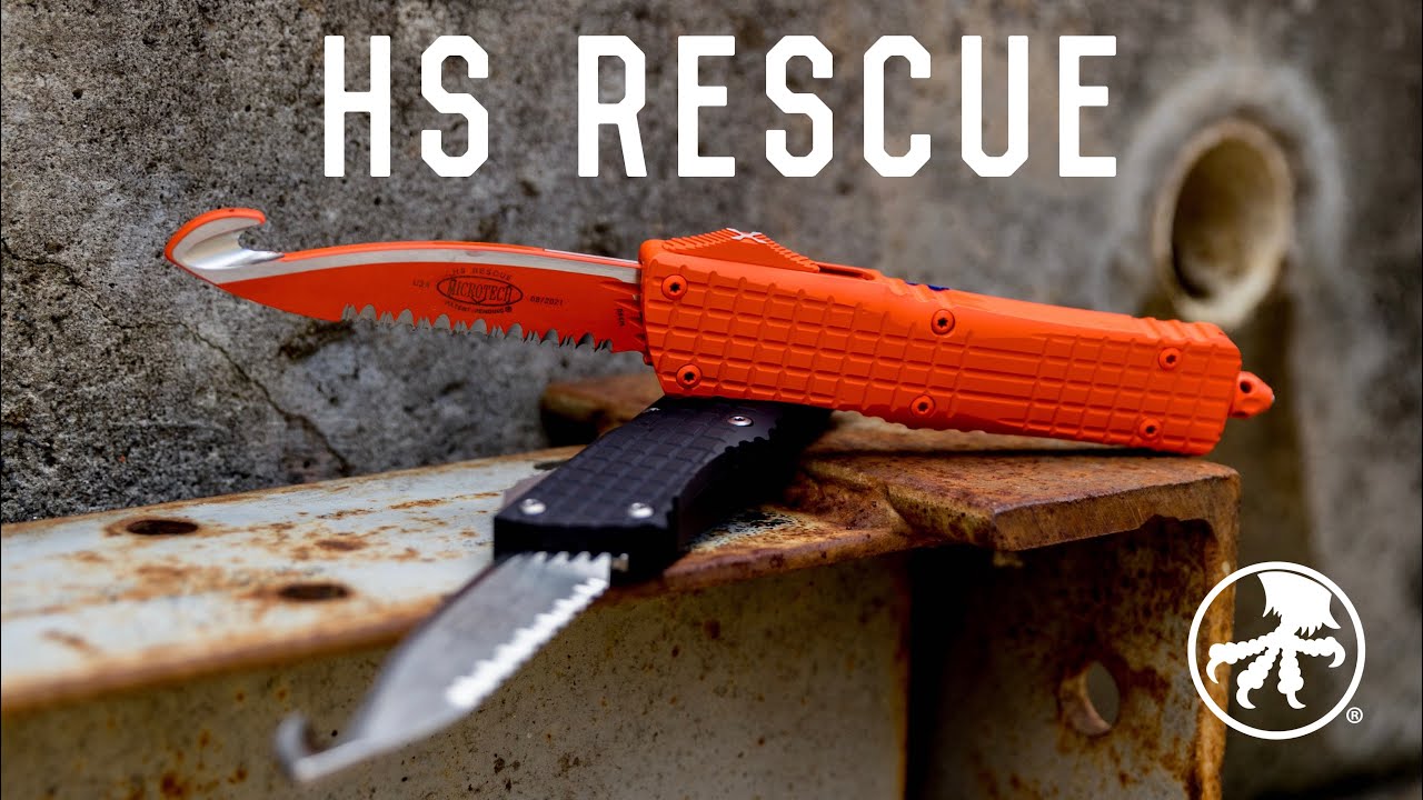 MICROTECH KNIVES - HS RESCUE TOOL Combat Troodon - LEGAL OTF *BKA ...